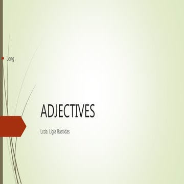 ADJECTIVES | PPTX