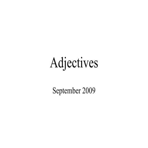 adjectives.ppt