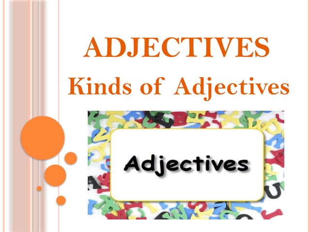 Adjectives | PPTX