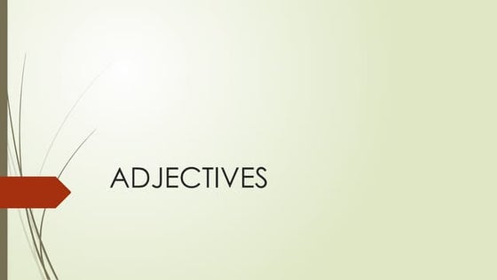 Adjective | PPTX