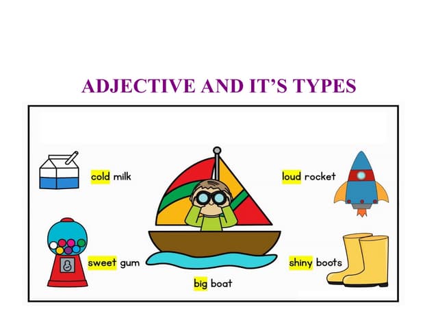 Adjectives and its types | PPTX