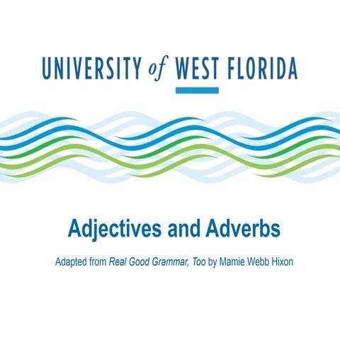 Difference Between Adjective And Adverb Pptx