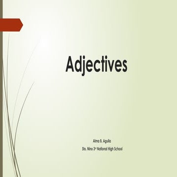 ADJECTIVES-final.Power Point Presentation | PPT