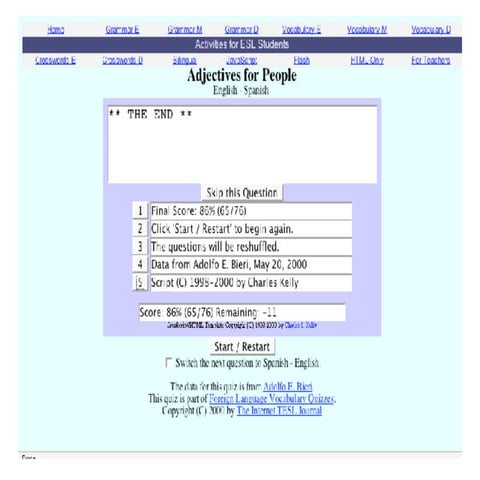 Adjective Quiz | PPT
