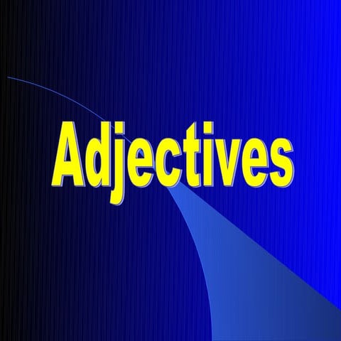 Adjectives | PPT
