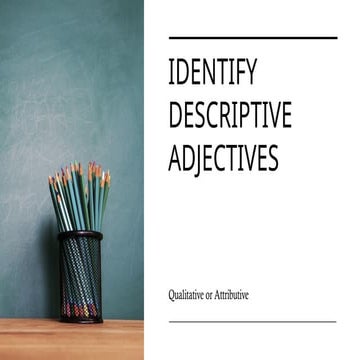 Powerpoint in English 1 lesson for Grade 1 | PPTX
