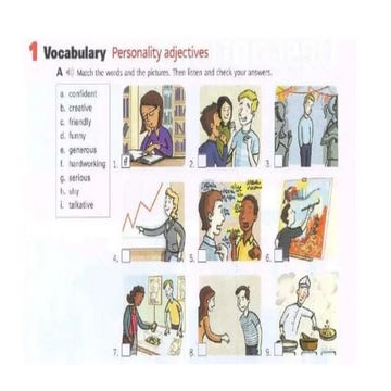 Adjectives for personality | PPTX