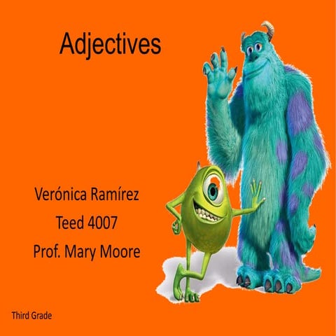 Three Day Lesson: Adjectives | PPTX