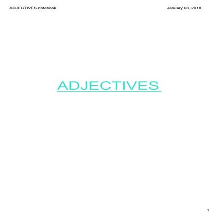 Adjectives Pdf Pdf