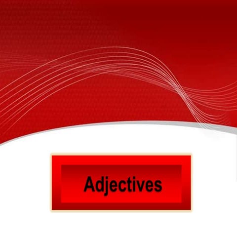 First grade-adjectives-lesson | PPT