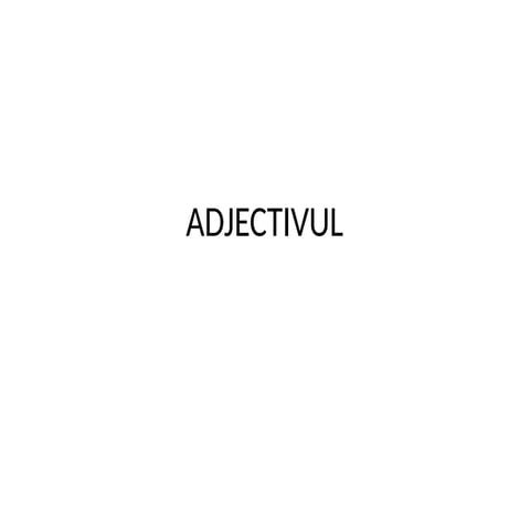 Comprehensive Overview of Romanian Adjectives: Definition ...