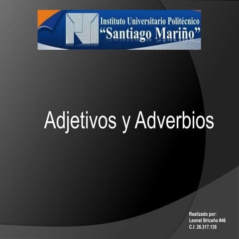 Grados de adjetivos y adverbios | PPTX