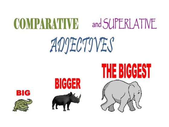 Comparative adjectives | PPT