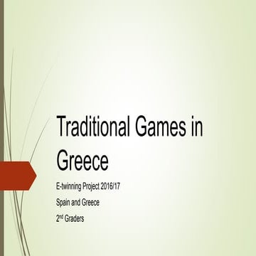 Traditional Games in Greece | PPTX