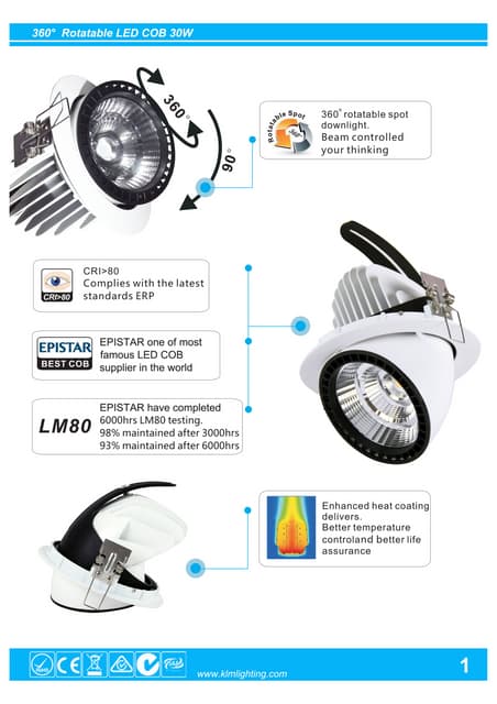 LED COB DOWNLIGHT ONLY 50MM DIAMETER SIZE | PDF