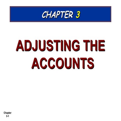 accounting adjusting entries chapter 3.ppt