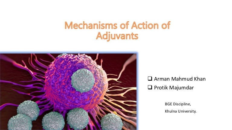 Mechanisms of Action of Adjuvants