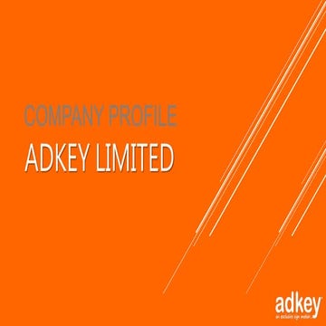 Adkey Limited Company Profile | PPTX