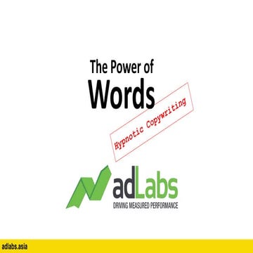 The Power of Words for AdWords | PPTX