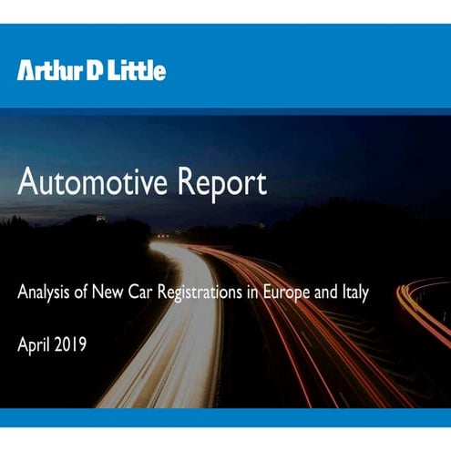 Arthur D. Little Automotive Report April 2019 | PPT
