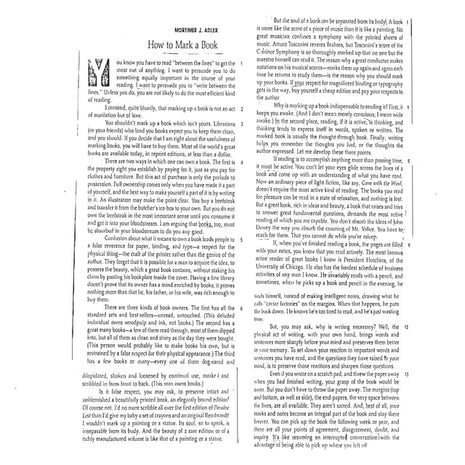 Adler how to mark a book | PDF