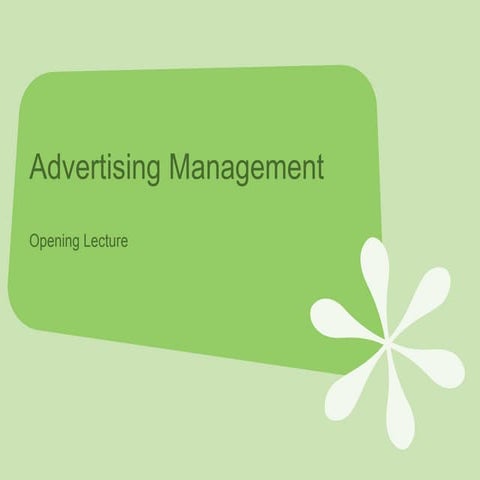 Adman lecture 1 | PPT
