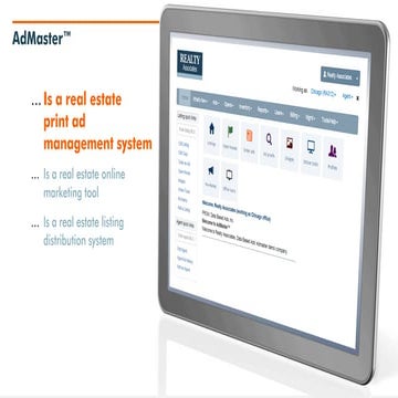 AdMaster™ quick tour - real estate print management | PPT