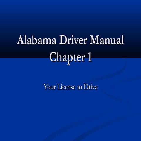 Adm chap 1 your license to drive | PPT