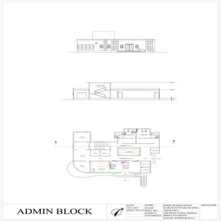 ADMIN BLOCK 0.7.pdf this is the plan of the admin block single line | PDF