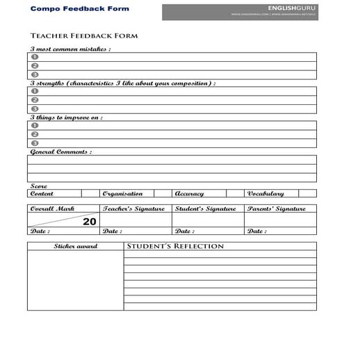Admin compo feedback form | PDF | Educational Assessment | Education