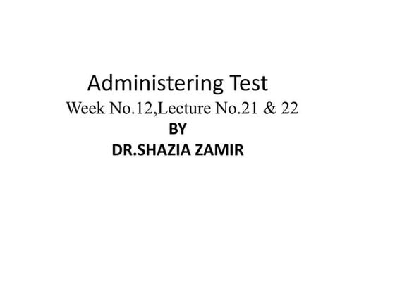 Paper pencil testing selection type items and supply type items | PPTX