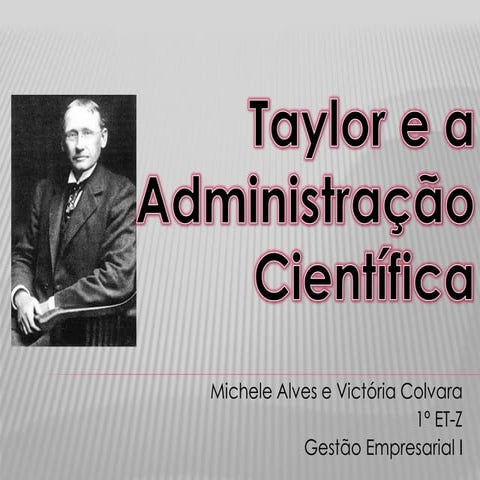 Administração Científica de Taylor | PDF
