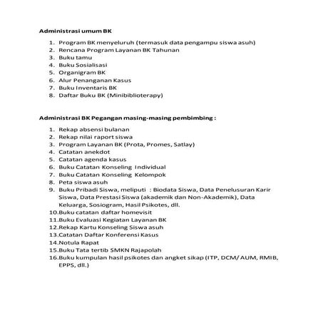 Administrasi bk | DOCX