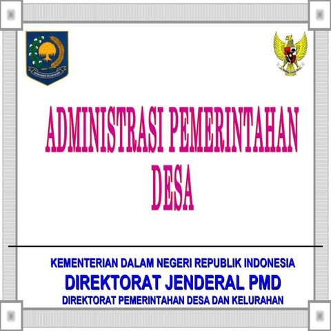 Administrasi desa | PPT