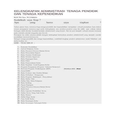 Administrasi guru | DOCX