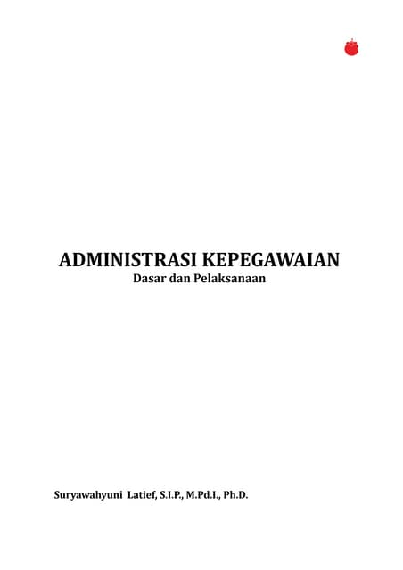 ADMINISTRASI KEPEGAWAIAN | PPT