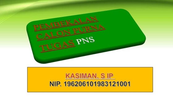 Presentasi Pemberhentian/Pensiun SIASN 2023 | PPTX