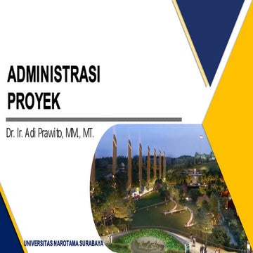 Administrasi Proyek-magister teknik sipil | PDF