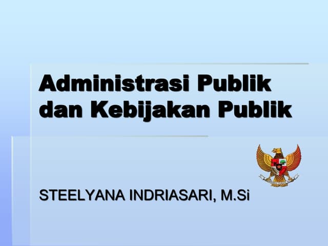 Pengantar Ilmu Administrasi Publik | PDF