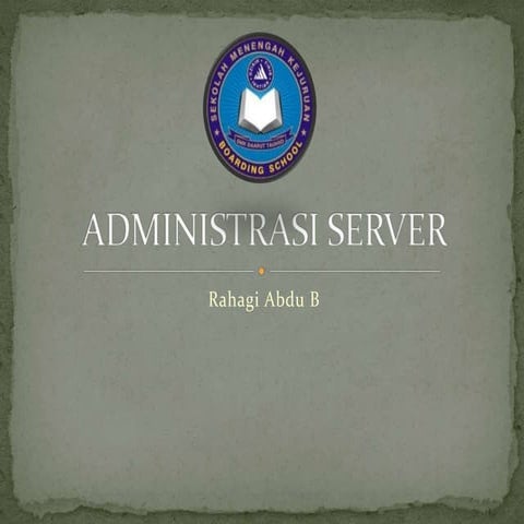 Administrasi server | PPT