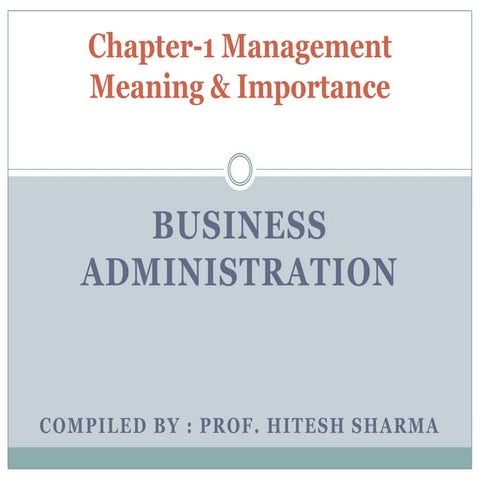 Business Administration | PPT