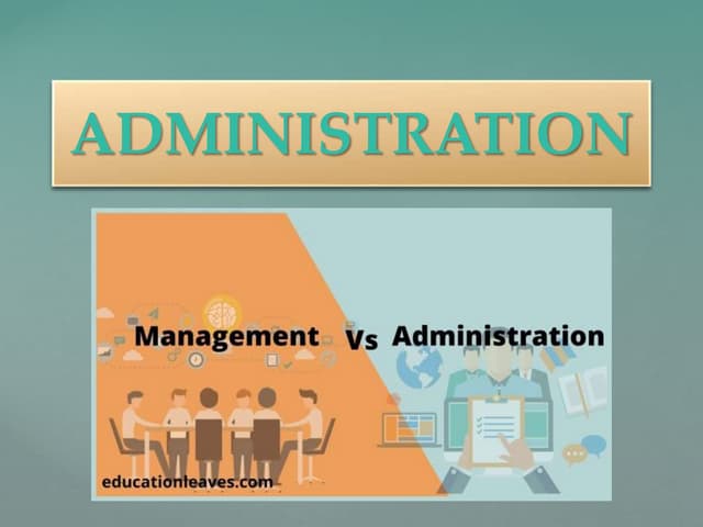 PPT on Administration | PPTX