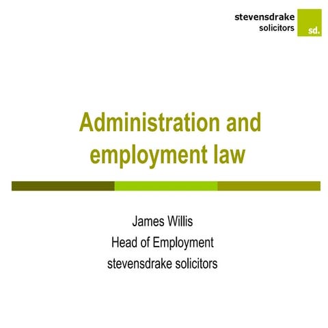 Administration and Employment Law | PPT