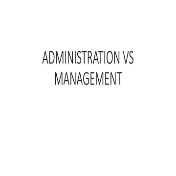 Difference between Administration and Management a Social Work Context ...
