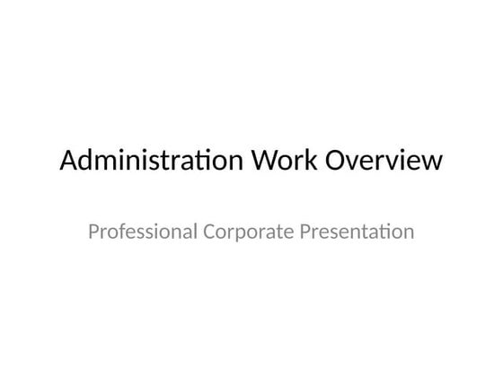 Administration_Presentation.pptx Healthcare | PPTX