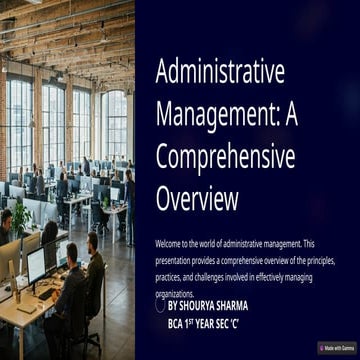 Administrative-Management pptx for management | PPT