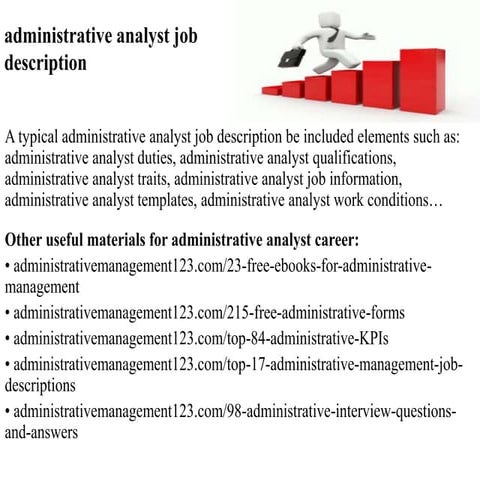 Administrative analyst job description | PPTX | Resume Writing and ...