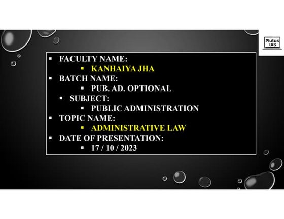 Administrative law and Its basic details.pptx