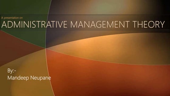 Contribution of Henri Fayol to the development of Management theory.... | PDF