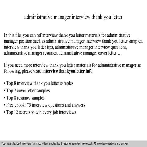 Administrative manager experience letter | PPT